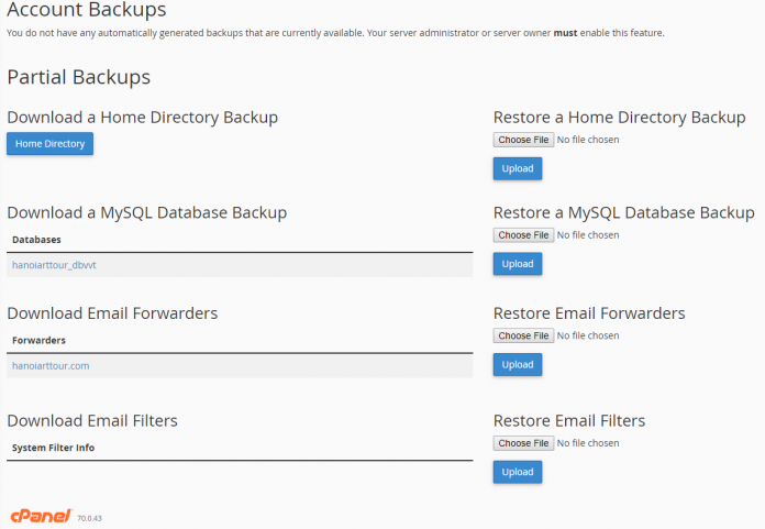 How to Use the Backup Feature in cPanel - ForumWeb Blog